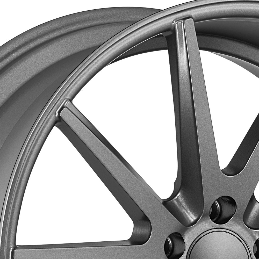 Staggered Set -(2) 22x9.5 Vossen VFS1 Matte Graphite (Flow Formed)(2) 22x10.5 Vossen VFS1 Matte ...