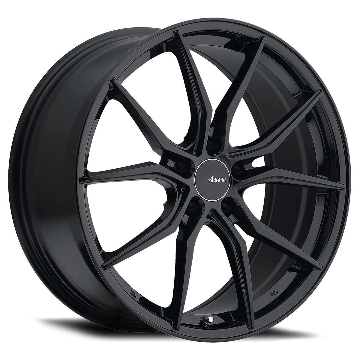 18x8 Advanti Racing Wheels 80B Hybris 5x112 +35 Offset 66.56 Hub Gloss ...