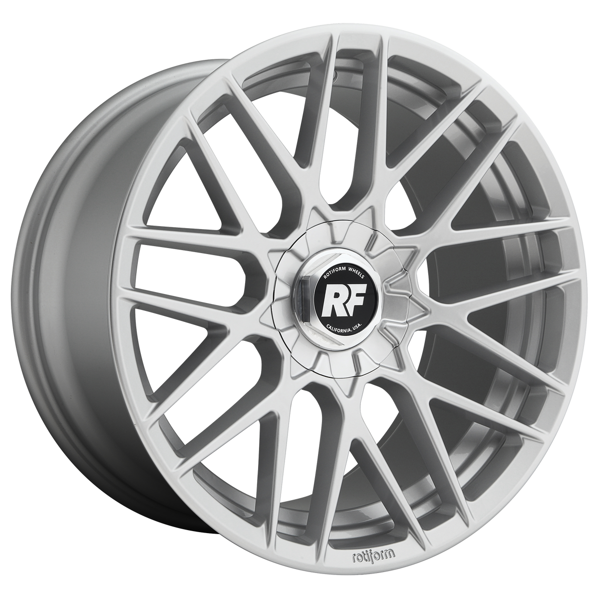 17x8 Blank Rotiform Wheels R140 RSE Gloss Silver 40 offset 70.1 hub ...