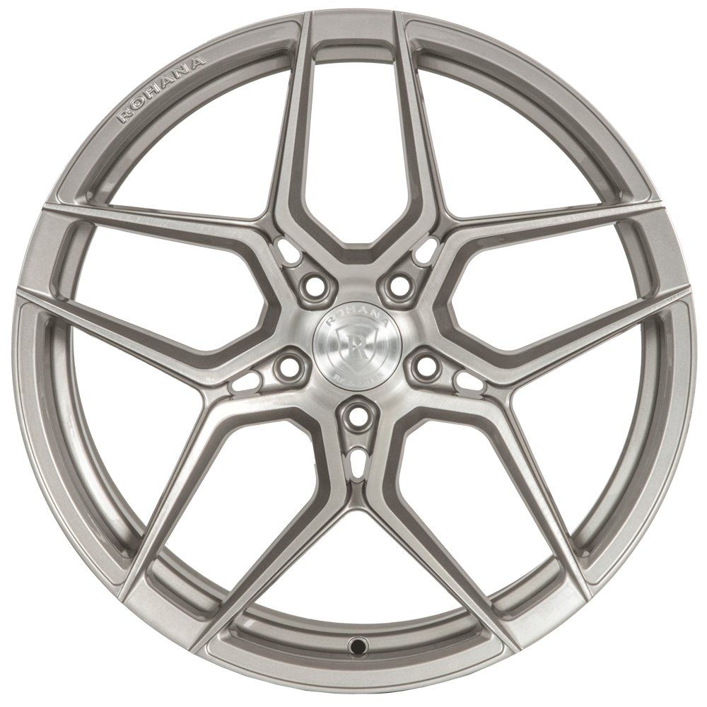 20x10 Rohana RFX11 Brushed Titanium (Cross Forged) (Deep Concave) 5x11 ...