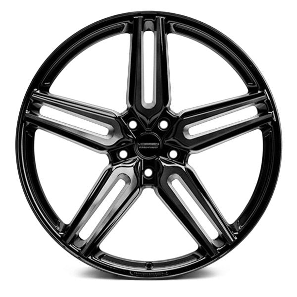 Staggered Set -(2) 22x9.5 Vossen Hybrid Forged HF-1 Tinted Gloss Black ...